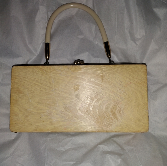 Vintage Enid Collins | Bags | Vintage Enid Collins Small Wooden Box Bag ...